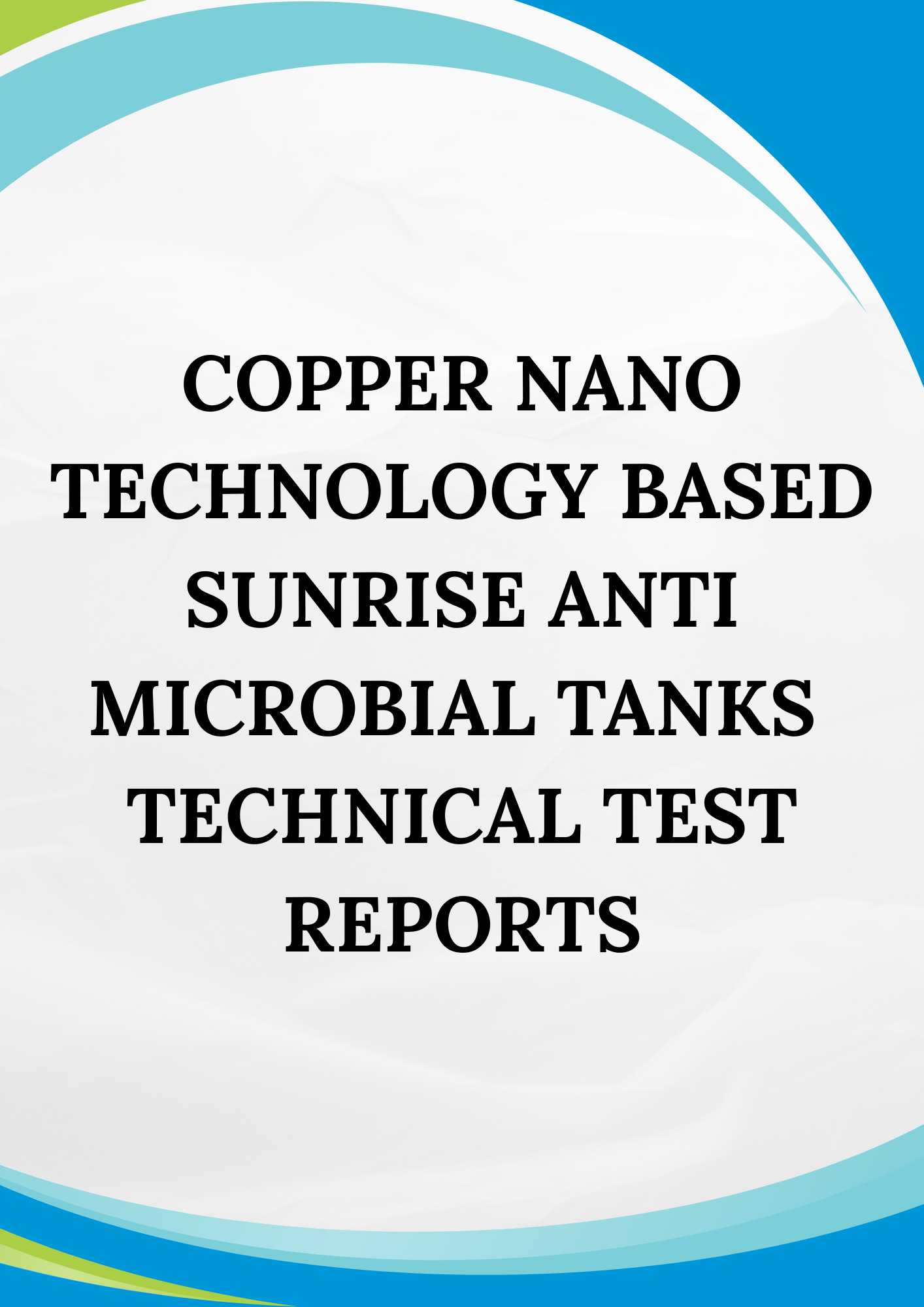 Sunrise Copper Anti Microbial Tank - Sunrise Tanks
